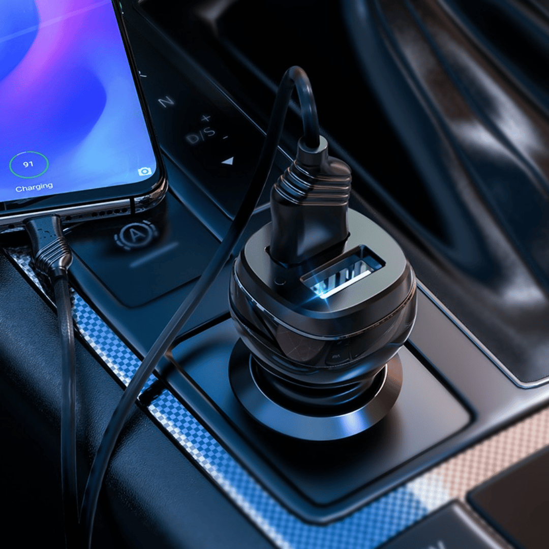 Z49 HOCO cargador para auto dual port USB más cable tipo C – LUXORIT
